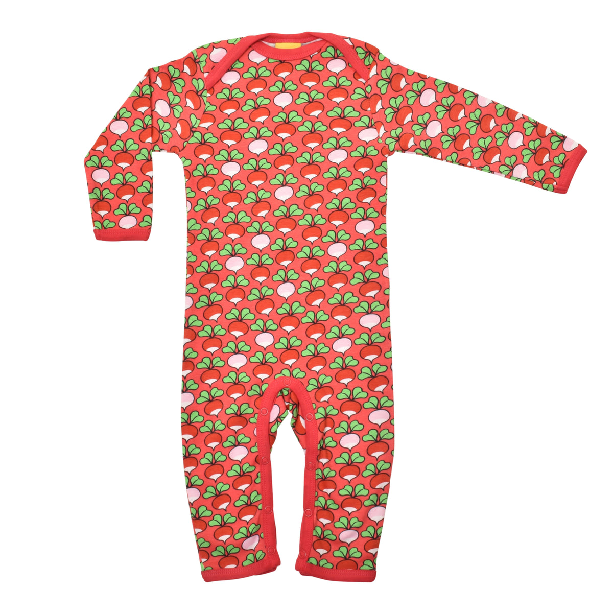 DUNS Sweden Lap Neck Suit Multi Radish Rouge Red — Little Tiger Togs