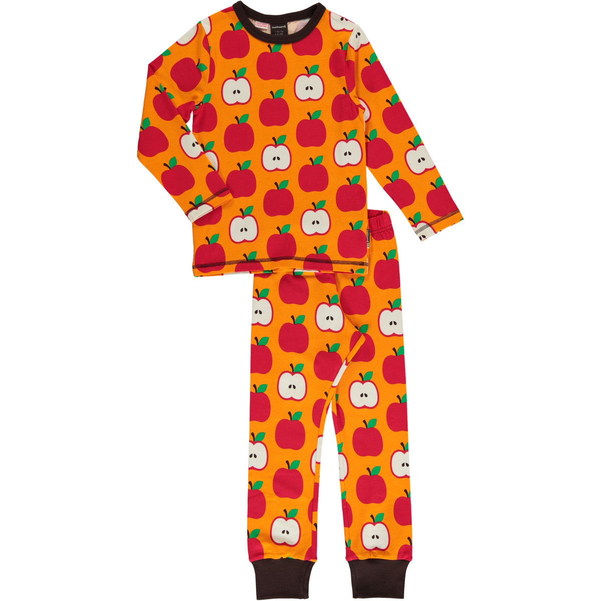 Maxomorra Pyjama Set LS Classic Apple — Little Tiger Togs